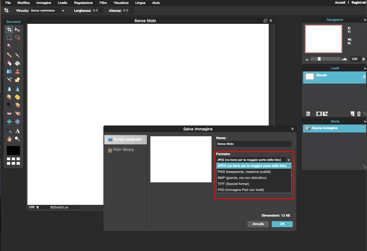 Pixlr Editor, Photoshop gratuito Online. – VorticeBlu